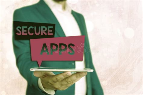 Text Sign Showing Secure Apps Conceptual Photo Protect The Device And