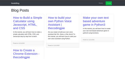 github the coding pie nodeblog a simple nodeblog made using nodejs