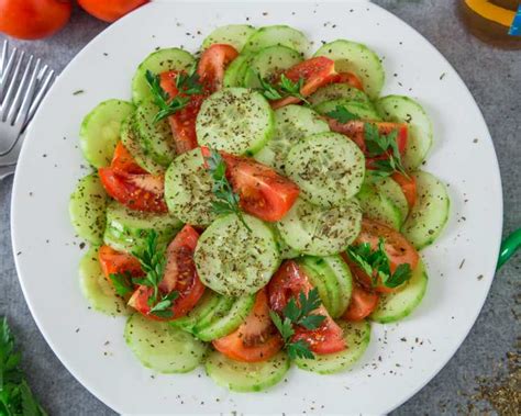 Tomato And Cucumber Salad Recipe Chefs Resource Recipes