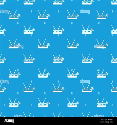 Router Pattern Vector Seamless Blue Stock Vector Image Art Alamy
