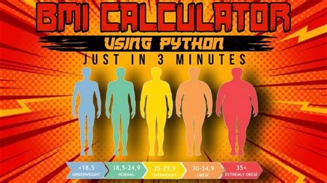 How To Make A Bmi Calculator Using Python In 3 Minutes Youtube