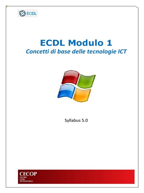 ecdl modulo 1 pdf