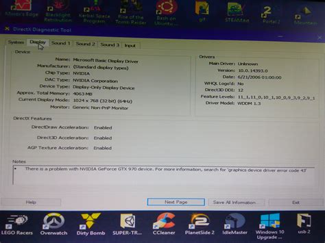 Help GTX 970 Error In Device Manager Error Code 43 R Pcmasterrace