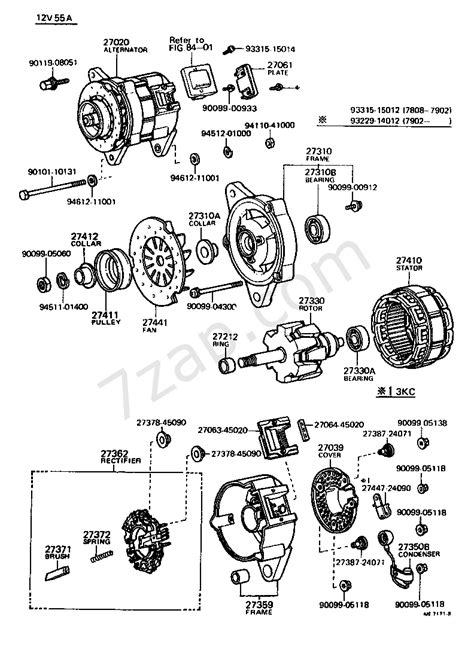 Alternator Toyota Corolla Ke350te351 North America