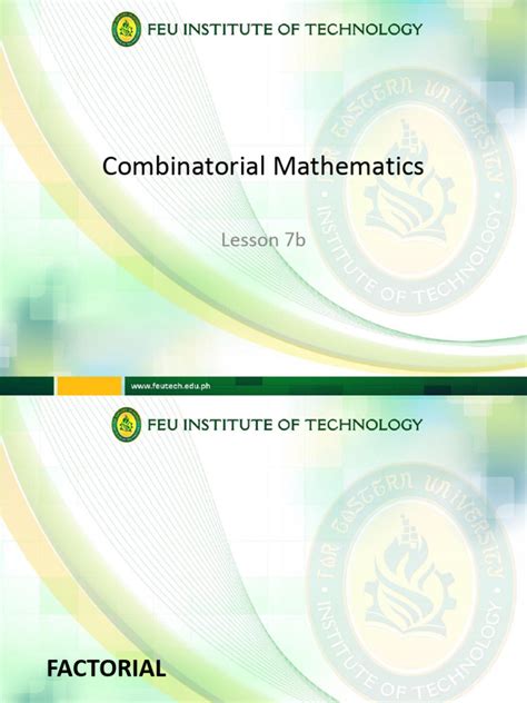 7b Combinatorial Mathematics Pdf Mathematics Discrete Mathematics