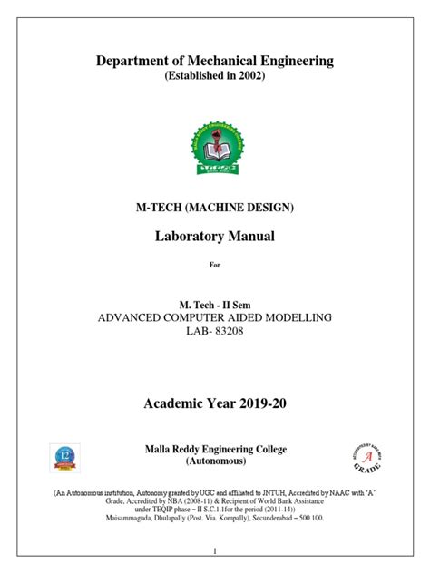 20201019 Advanced Computer Aided Modelling Pdf Engineering