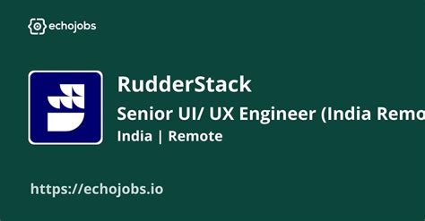 rudderstack is hiring senior ui ux engineer india remote india