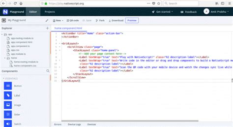 Mobile App Development Using Nativescript