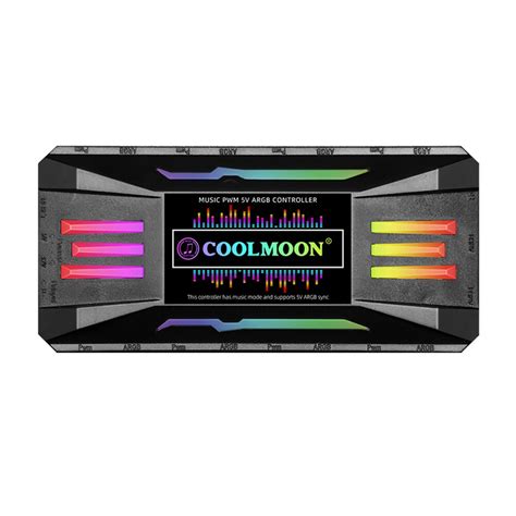 Coolmoon Argb Controller 4pin Pwm 5v 3pin Argb Koe Vicedeal