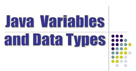 Java Lesson 05 Variable And Data Types