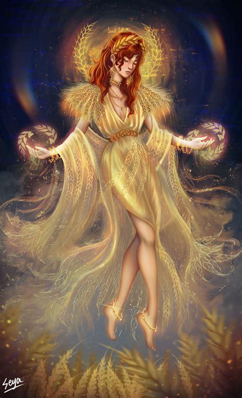 Demeter Greek Goddess Art Greek Mythology Art Goddess Art