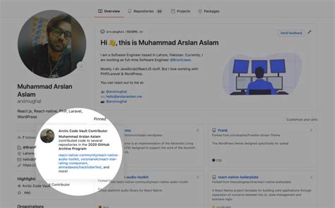 Muhammad Arslan Aslam On Linkedin Github Opensource