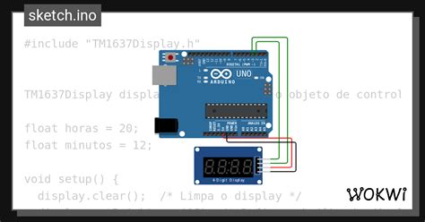 Tm1637 Relogio Wokwi Esp32 Stm32 Arduino Simulator