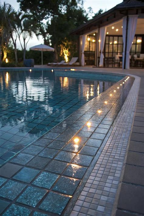 Modern Designs For Poolside Illumination Light And Layer