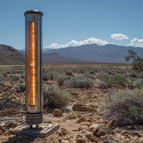 Atmospheric Water Harvesting Device In Desert Premium Ai Generated Image