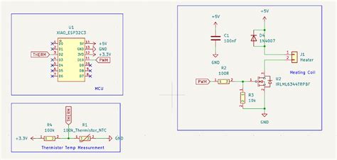 Ntc Thermistor For Pid Control W Xiao Esp32 C3 Sensors Arduino Forum