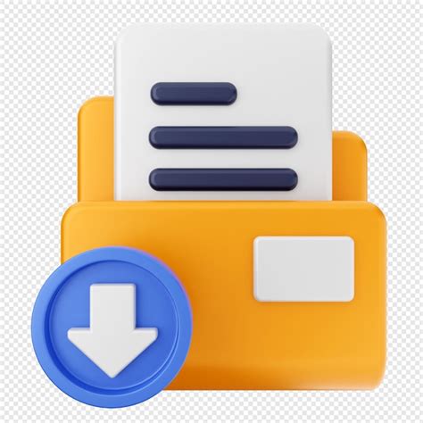 Premium Psd 3d Folder File Document