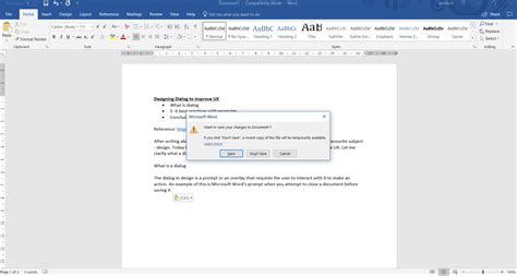 Designing Dialog To Improve Ux