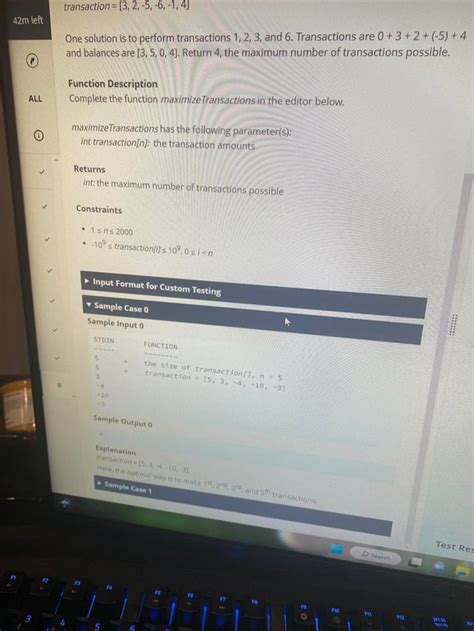 Hackerank Bank Transactions Rleetcode