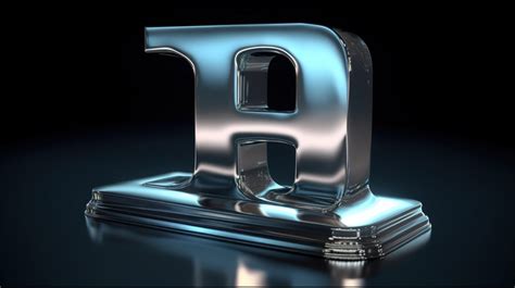 h letter metallic typescript print of the in 3d rendering backgrounds
