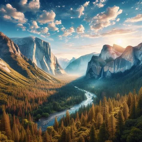 El Parque Nacional De Yosemite Foto Premium