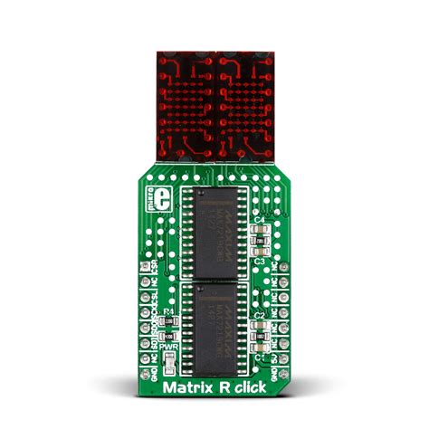 Matrix R Click Board With 7x10 Led Matrix Display