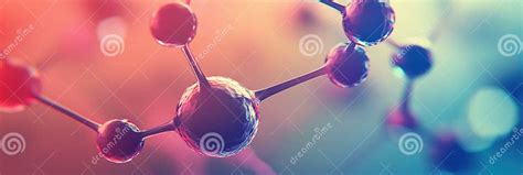 Colorful Abstract Background Featuring Molecular Structures And Chemical Bonds In A Vibrant