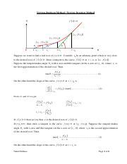 Mastering The Newton Raphson Method For Root Finding Course Hero
