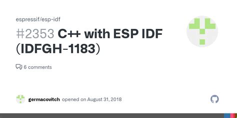 C With Esp Idf Idfgh Issue Espressif Esp Idf Github