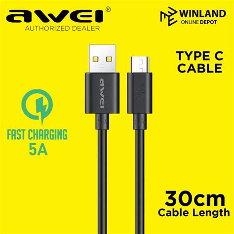 Awei Original Cl T A Type C Fast Charging Cables Cm Usb To Type C
