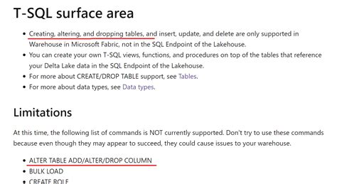 Lakehouse Add Or Remove Columns From Table Microsoft Fabric Community