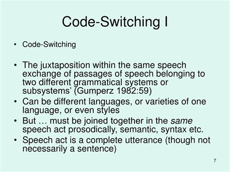 Ppt Bilingualism And Code Switching Powerpoint Presentation Free