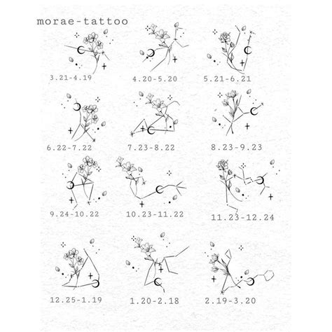 𝕄𝕠𝕣𝕒𝕖𝕥𝕒𝕥𝕥𝕠𝕠 On Instagram 예약가능 별자리 도안입니다🌌 색상변경탄생화로 변경 가능합니다 문의는