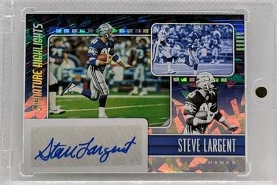 2021 Panini Donruss Signature Highlights Steve Largent Sh34 Au Ebay