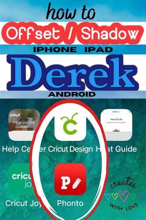 Offset Text In Cricut Design Space Using Iphone Ipad Android Artofit