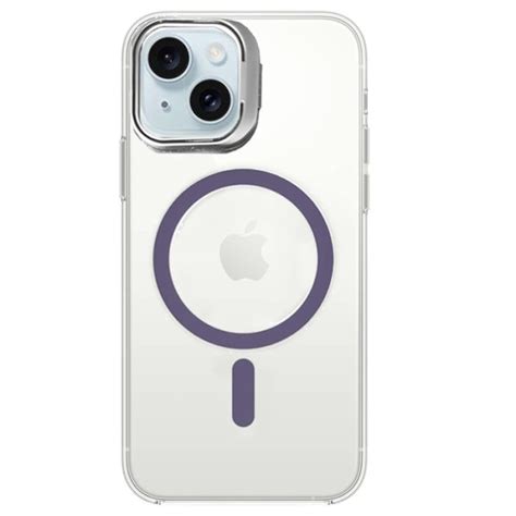 Coque Transparent Pour IPhone 15 Avec MAGSAFE Violet