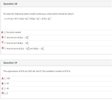 solved to make the following spline model continuous what