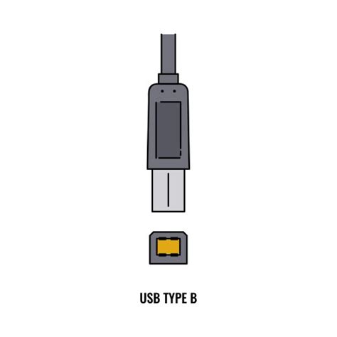Usb Type B Vector Images Over 280