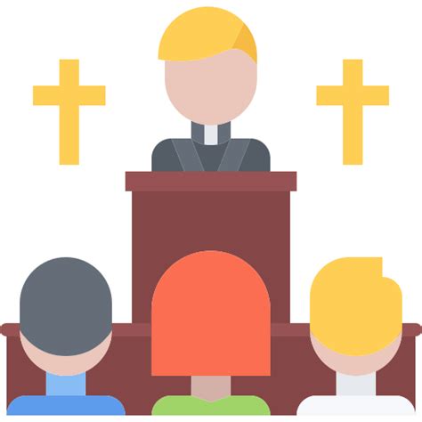 Preaching Coloring Flat Icon