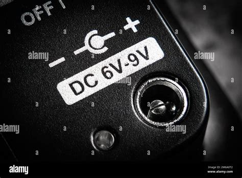 6 9 Volt Low Current Power Input With Positive Polarity On A Black