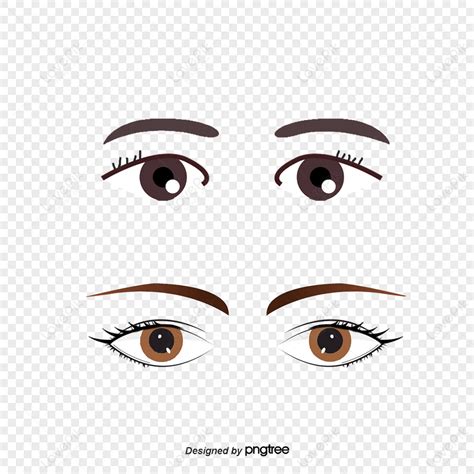 구부러진 눈 일러스트썹 큰 일러스트굽은 눈썹어린이 눈아이 눈 Png 일러스트 무료 다운로드 Lovepik