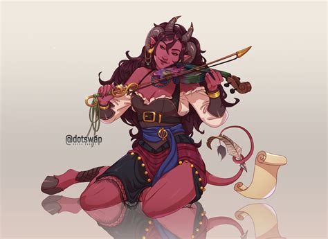 Dotswap Tiefling Original Commentary Commission English Commentary
