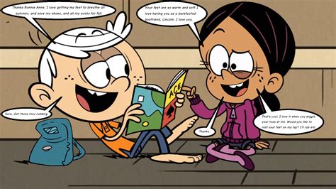 Lincoln And Ronnie Anne Hang Out By The Fountain By