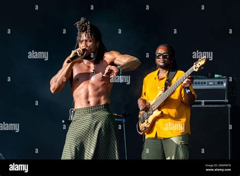 Nigerian Artist Obongjayar Real Name Steven Umoh Play The Mountain Stage At Green Man Festival