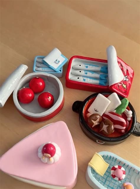 Aumipon Air Dry Clay Clay Hotpot Clay Ideas Food Clay Crafts Food