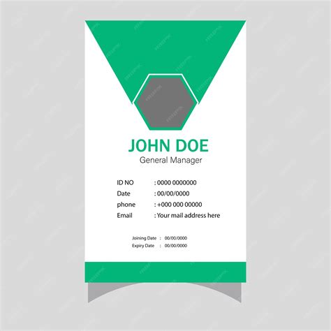 Premium Vector Id Card