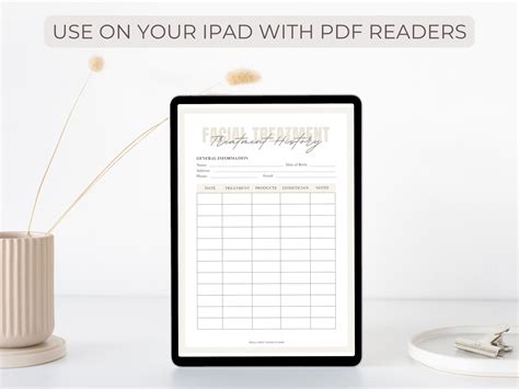 Skin Analysis Form Template Skincare Template Esthetician Facial Treatment Form Beauty Salon