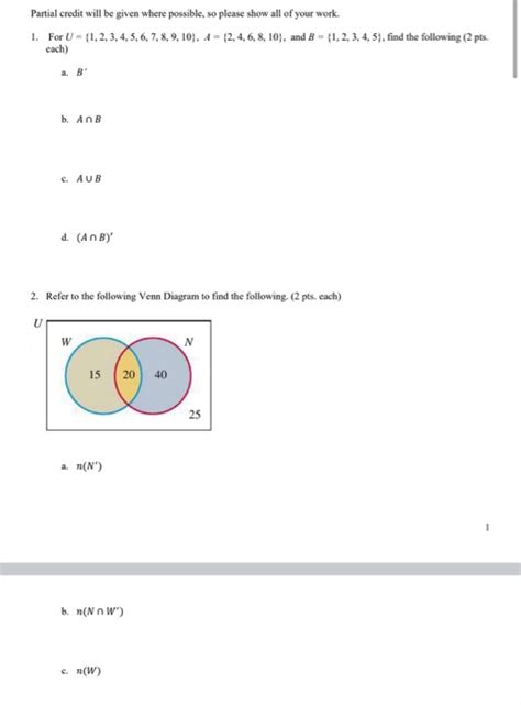 solved partial credit will be given where possible so