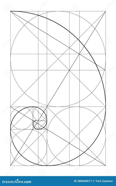 vector golden relationship template golden spiral golden ratio