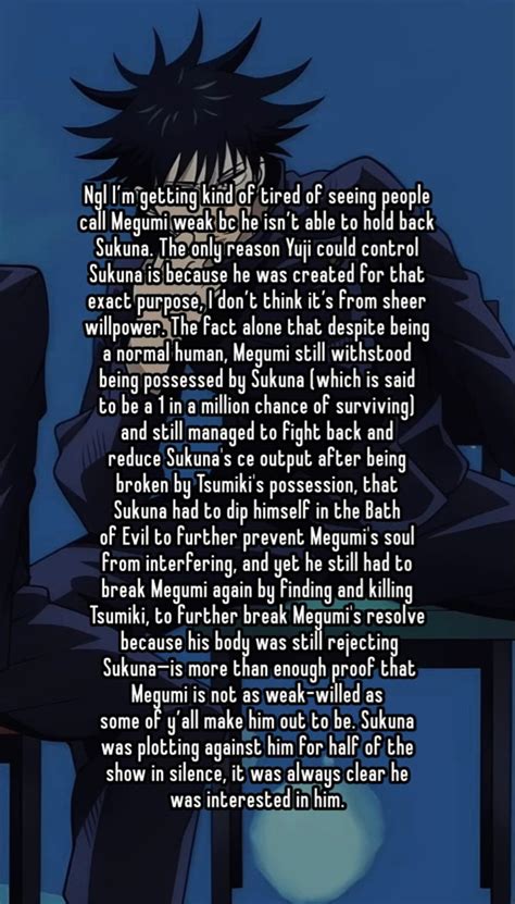 Megumi Rant Quotes From Jujutsu Kaisen Choso Quotes Jjk Jujutsu